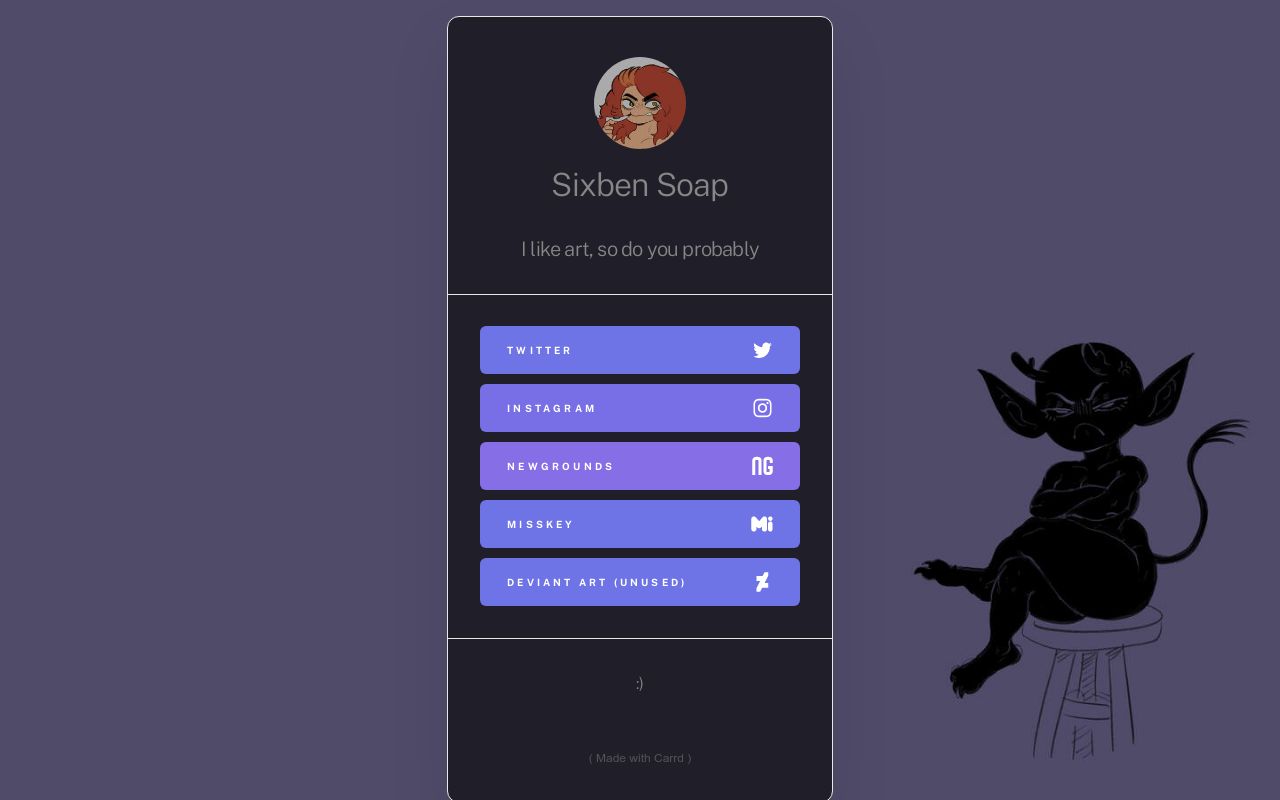 Sixben carrd